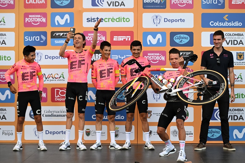 Richard Carapaz y Alexander Cepeda, listos con el EF Education para ...